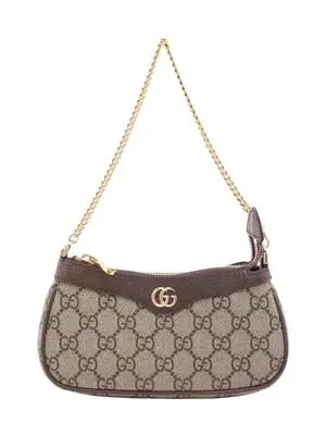 Gucci 2016-2026 Small Gg Supreme Ophidia Shoulder Bag - Neutrals
