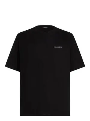 Karl Lagerfeld Rue St-guillaume Relaxed T-shirt - Black