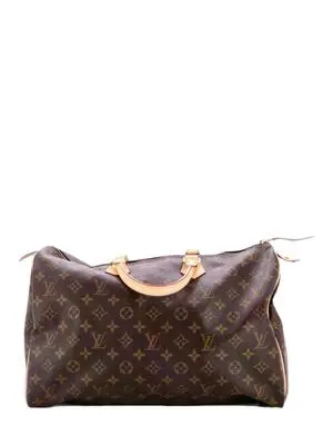 LOUIS VUITTON Speedy Handbag Monogram Canvas 40 Satchel - Brown