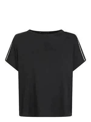 Fabiana Filippi Monili-trim T-shirt - Black