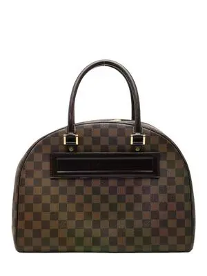 LOUIS VUITTON 1999 Damier Ebene Nolita Handbag - Brown