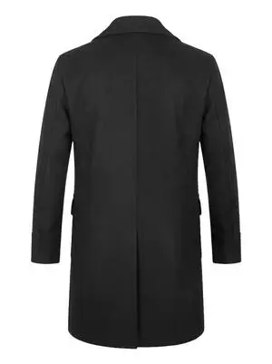 Tagliatore Double-breasted Wool Coat - Black