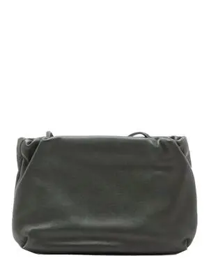 THE ROW Grained Leather Bourse Crossbody Bag - Green