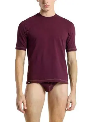 Dsquared2 Tape V-neck T-shirt - Red