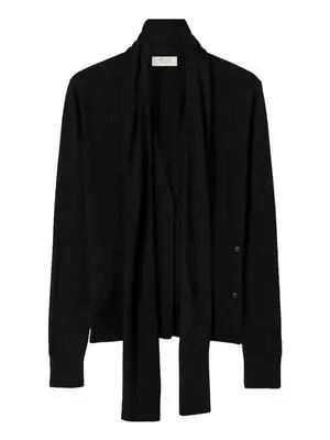 RETORI Scarf-detail Button-up Cardigan
