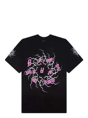 PLEASURES Rotation Graphic-print T-shirt - Black