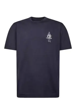 C.P. COMPANY Logo-print T-shirt - Blue