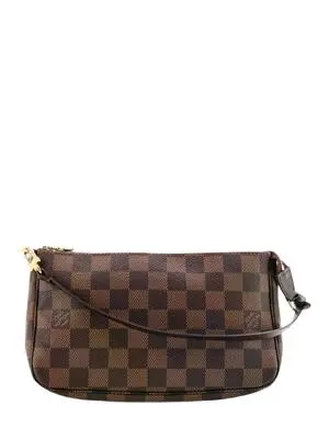LOUIS VUITTON Pochette Accessoires Damier Clutch Bag - Brown