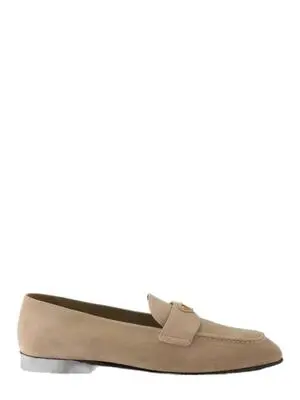 Prada Suede Loafers - Neutrals