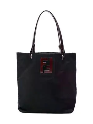 Fendi 20th Century Nylon Ff Handbag - Black