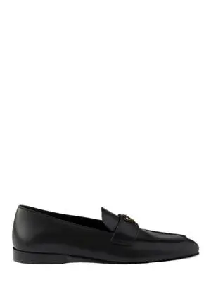 Prada Leather Loafers - Black
