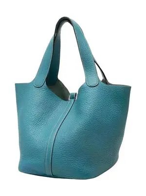 Hermès Clemence Leather Handbag - Blue