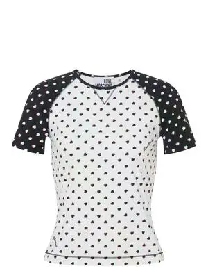 Moschino Printed Technical Jersey T-shirt - White