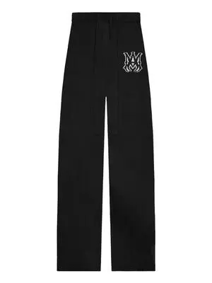 Amiri Logo-embroidered Drawstring Trousers - Black