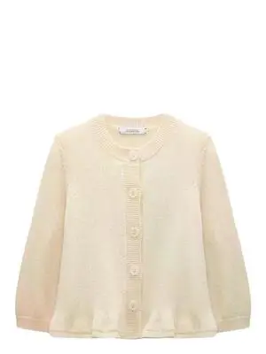 Dorothee Schumacher Cotton Candy Ruffled Cardigan - Neutrals