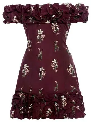 Agua Bendita Mini Dress - Red