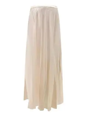 MES DEMOISELLES Calista Satin-effect Maxi Skirt - Neutrals