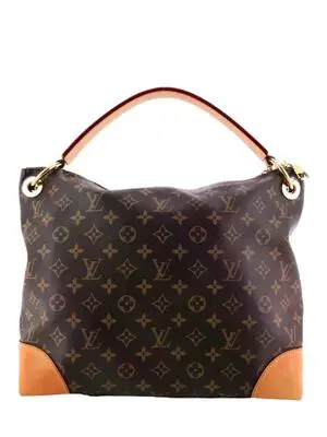 LOUIS VUITTON Monogram Canvas Pm Hobo Bag - Brown