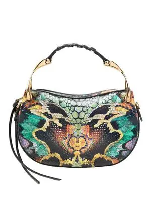 Alexander McQueen Wishbone Printed Tote Bag - Black