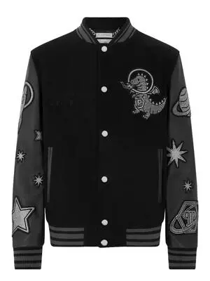 PHILIPP PLEIN Philipp Plein College Bomber Plein Space Strass
