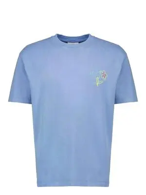 Drole De Monsieur Esquisse Slogan-print T-shirt - Blue