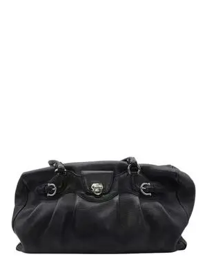 FERRAGAMO Buckle-detail Shoulder Bag - Black