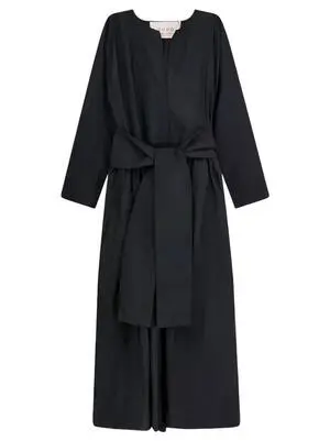 CO.GO Bow-detail Flared Dress - Black