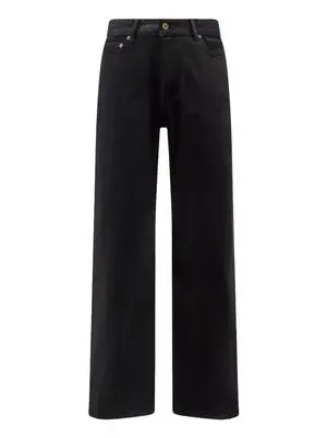 TONYWACK Straight-fit Five-pocket Jeans - Black