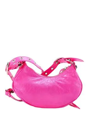 Balenciaga Le Cagole Shoulder Bag With Giant Studs - Pink