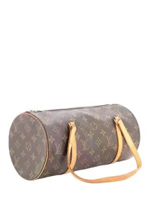 LOUIS VUITTON Papillon Handbag Monogram Canvas 30 Shoulder Bag - Brown