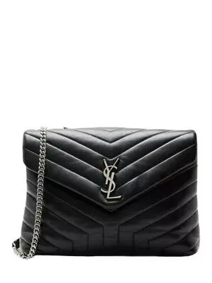 Saint Laurent Loulou Monogram Shoulder Bag - Black
