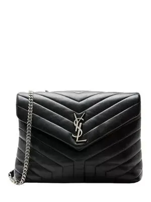 Saint Laurent Loulou Monogram Shoulder Bag - Black