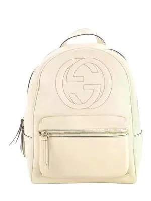 Gucci Soho Chain Leather Backpack - Neutrals