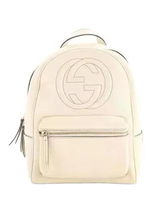 Gucci Soho Chain Leather Backpack - Neutrals
