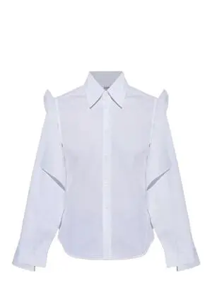 Vetements Ruffle-trimmed Shirt - White