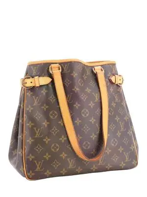 LOUIS VUITTON Monogram Canvas Vertical Tote Bag - Brown