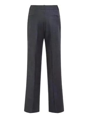 Peserico Wool Pressed Crease Trousers - Grey