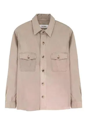 TONYWACK Flap-pocket Oversized Shirt Jacket - Neutrals