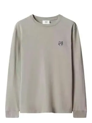 Maison Kitsuné Fox Head Long-sleeve T-shirt - Neutrals