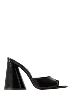 Attico Luz Patent-leather Sandals - Black
