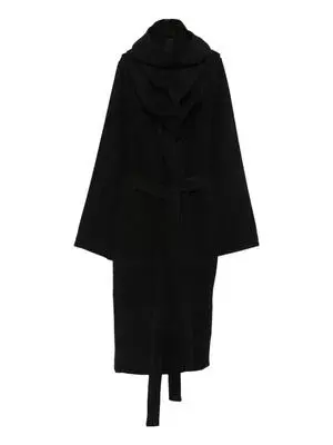 Rick Owens Belted Oversized Coat - Black