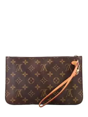 LOUIS VUITTON Monogram Canvas Large Pouch - Brown