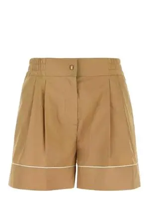 Moncler Tailored Cotton-blend Shorts - Neutrals