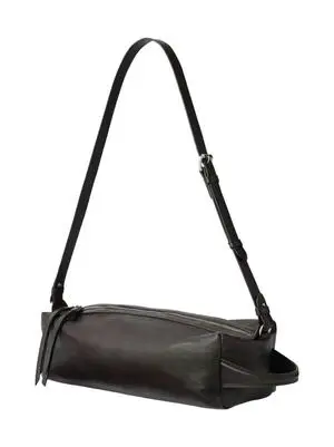 LEMAIRE Care Shoulder Bag In Nappa Lambskin - Brown
