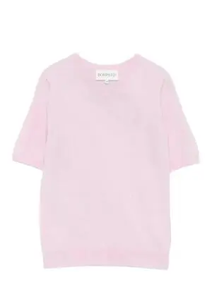 Eric Bompard Short-sleeved Cashmere Jumper - Pink