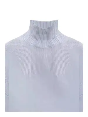 LISA YANG Cashmere Roll Neck Sweater - Blue