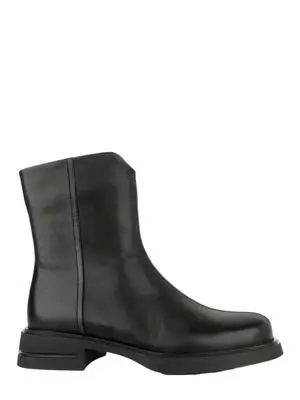 LINDA BAUMANN Calf-leather Side-zip Boots - Black