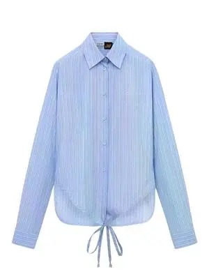 Loewe Striped Tie-waist Shirt - Blue