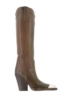 Paris Texas El Dorado Embellished Boots - Brown