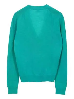 Hermès Cashmere V-neck Cardigan - Green